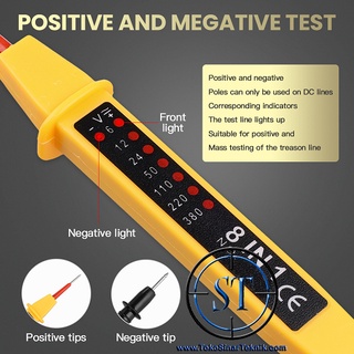 Jual Test Pen Ac / Dc 6-380V 8 In 1 Electrical Indicator Led Tegangan ...