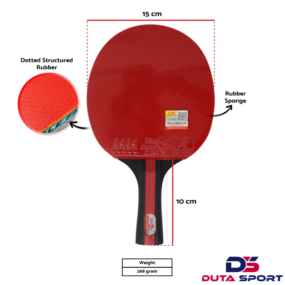 Jual Bat DOUBLE FISH CK 205 Cover Bet Tenis Meja Pingpong Original | Shopee Indonesia