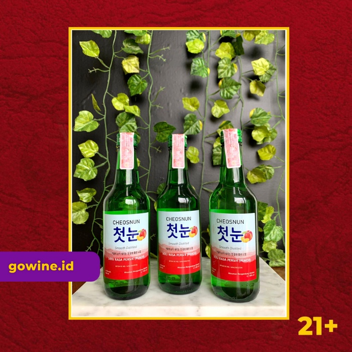 Jual Promo 3 Botol!! Cheosnun Soju 360ml Peach / Persik (ORI & RESMI ...