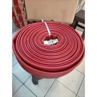 Jual FIRE hose rubber red 1,5" x 30m selang hidran hydrant coupling ...