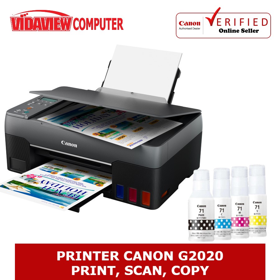 Jual PRINTER CANON PIXMA G2020 ALL IN ONE (PRIN/SCAN/COPY) SERI INFUS ...