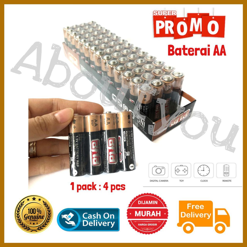 Jual Promo 1 BATERAI Battery AA / AAA Batere A3 A2 SNI Batre Kecil ...