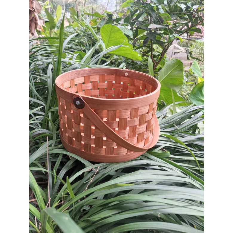 Jual Rantang Bambu Bulat / Hampers Bambu / Keranjang Bambu / Keranjang ...