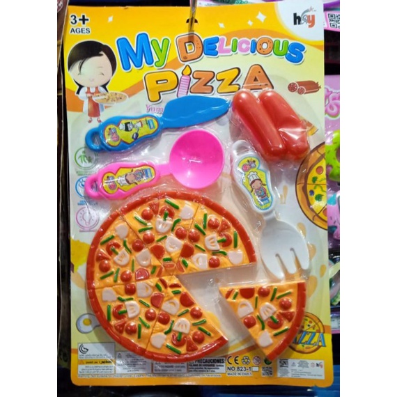 Jual MAINAN MY PIZZA DAN SOSIS SET REPLIKA PIZZA | Shopee Indonesia
