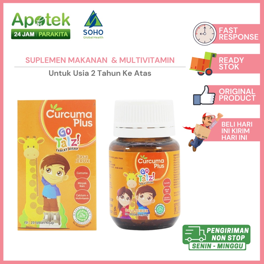 Jual Curcuma Go Talz Tablet Hisap Multivitamin Peninggi Untuk Anak ...