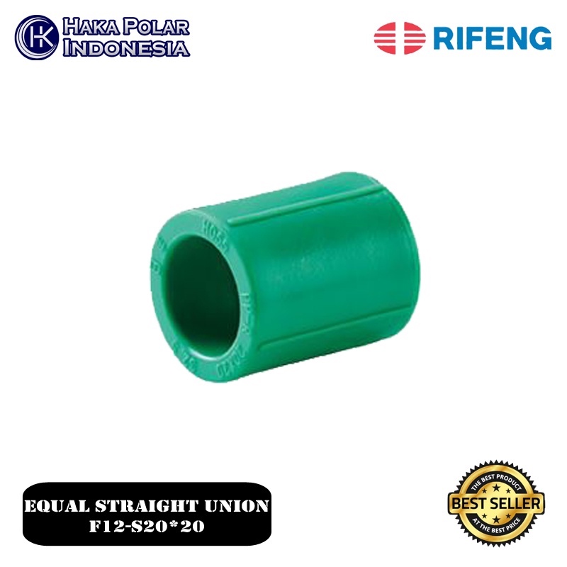 Jual Sambungan / Sock Pipa PPR Rifeng 20mm Equal Straight Union F12 ...