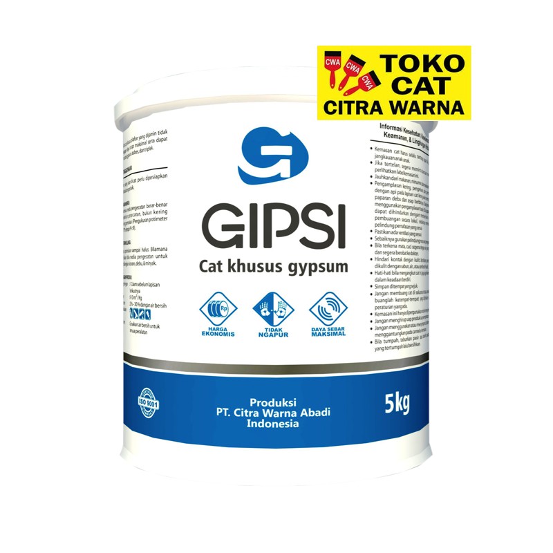 Jual Cat Gypsum Plafon Gipsi 5 kg | Shopee Indonesia
