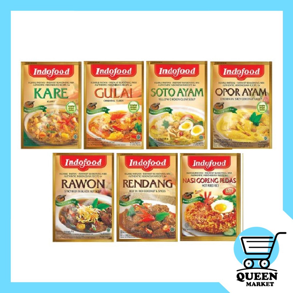 Jual Indofood Bumbu Instan All Variant 45gr Bumbu & Rempah Asli ...