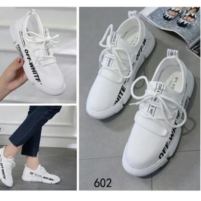 Jual Ini Sepatu Wanita Kets Off White Putih - Putih, 37 Original ...