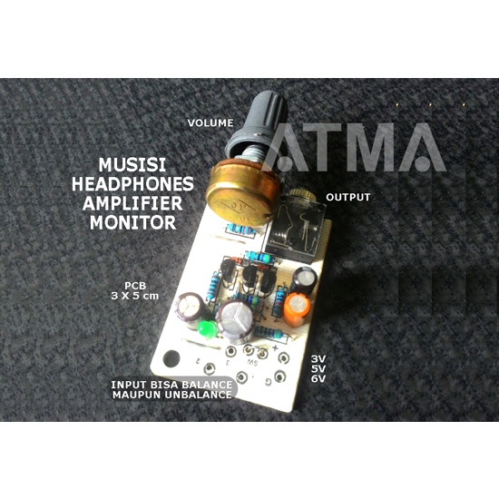 Jual Kit Headphones Amplifier Monitor Instrumen untuk Musisi 3v 5v 6v ...