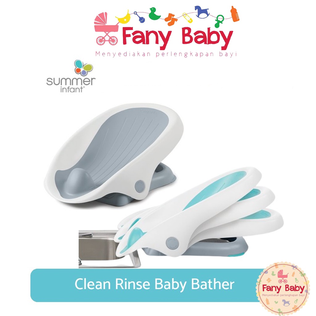 Jual SUMMER INFANT CLEAN RINSE BABY BATHER [ GREY ] | Shopee Indonesia