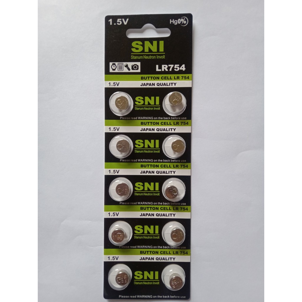 Jual Baterai SNI LR 754 (10 pcs) Indonesia|Shopee Indonesia