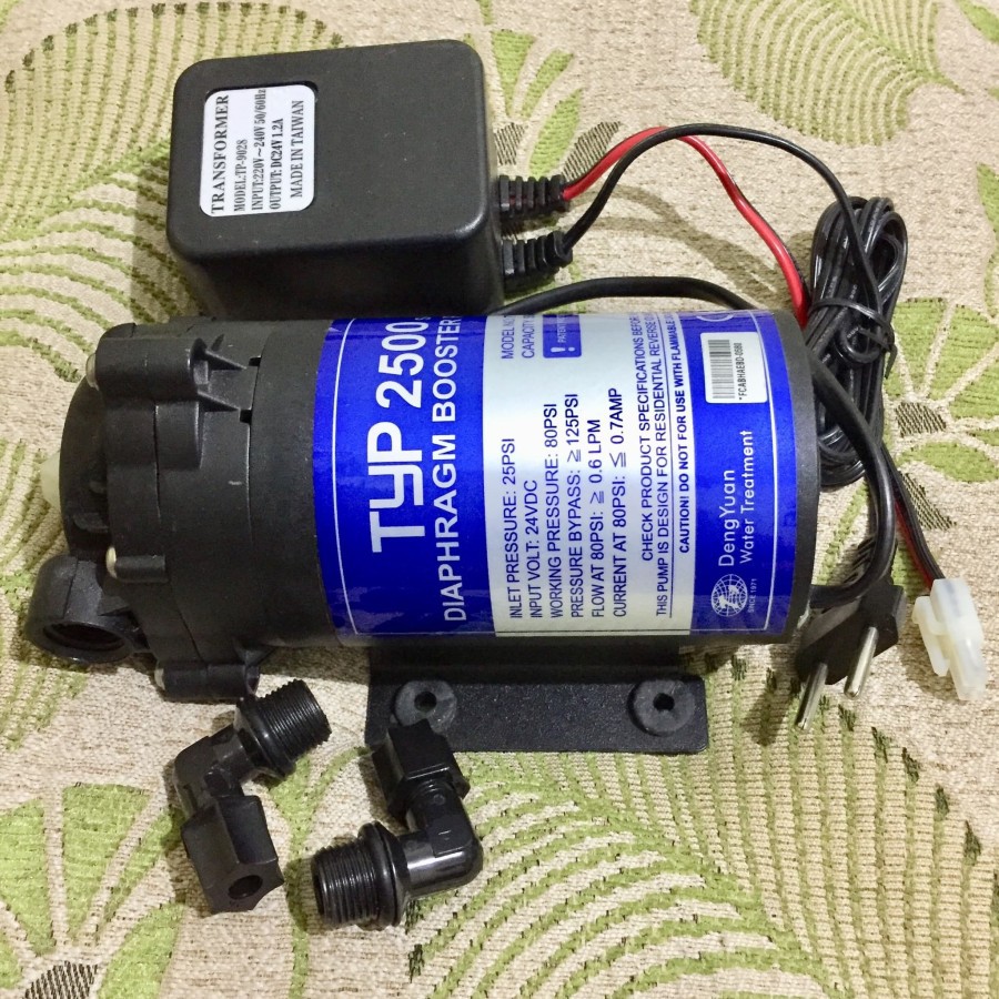 Jual Pompa RO 24V with Adaptor - Booster Pump Reserve Osmosis - DENG ...
