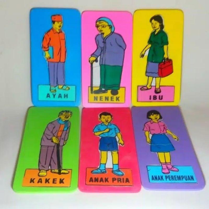 Jual Puzzle Baca Keluarga (Isi 6) | Shopee Indonesia