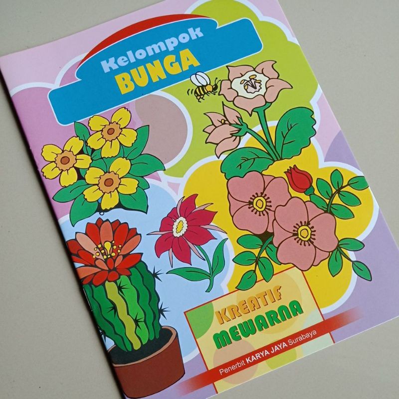 Jual BUKU Kreatif Mewarnai Kelompok Bunga Untuk ANAK PAUD TK KJS Bisa ...