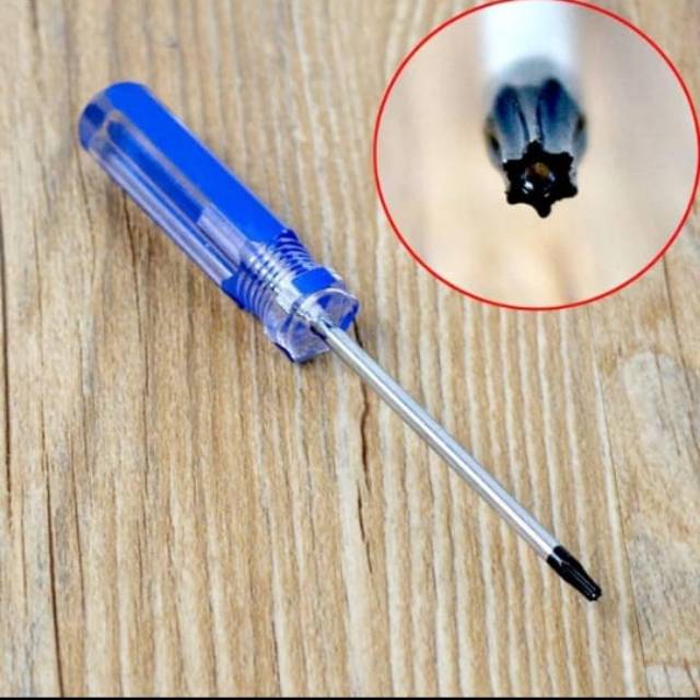 Jual OBENG T8 TORX BIRU LUBANG | Shopee Indonesia