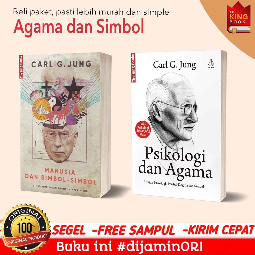Jual paket 2 buku manusia dan simbol simbol & psikologi dan agama carl gustav jung | Shopee ...