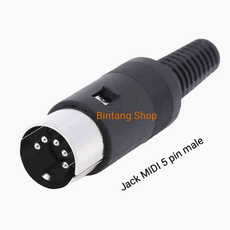 Jual jack jek MIDI 5 pin male per 1 pcs | Shopee Indonesia
