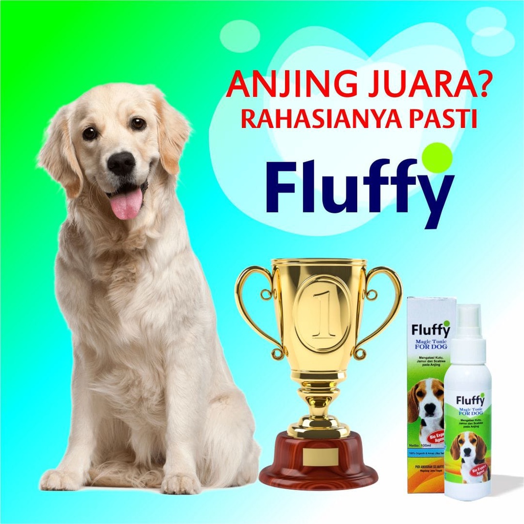 Jual FLUFFY For Dog Magic Tonic 60ml - Obat Kutu, Jamur, Scabies, Bulu ...