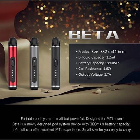 Jual THINK VAPE BETA POD KIT 380MAH AUTHENTIC | Shopee Indonesia