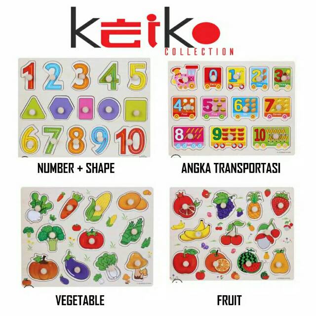 Jual Puzzle Kayu Edukasi (Free Wedang Uwuh) | Shopee Indonesia