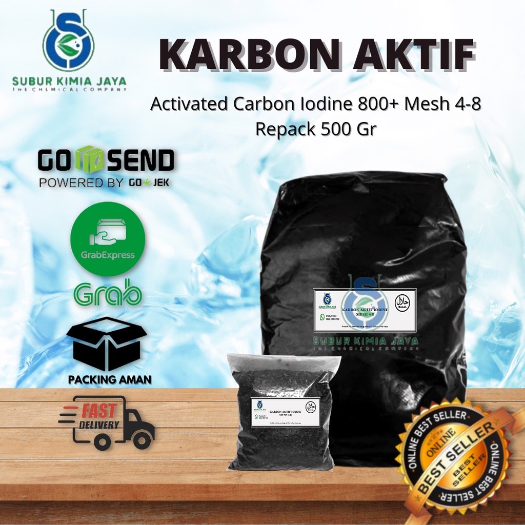Jual Karbon Aktif Iodine 800+ Mesh 4-8 | Shopee Indonesia