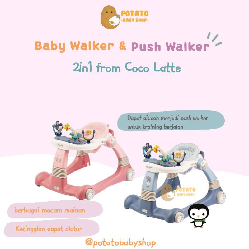 Jual Cocolatte - Baby walker 2in1 Push Walker Coco Latte | Shopee Indonesia