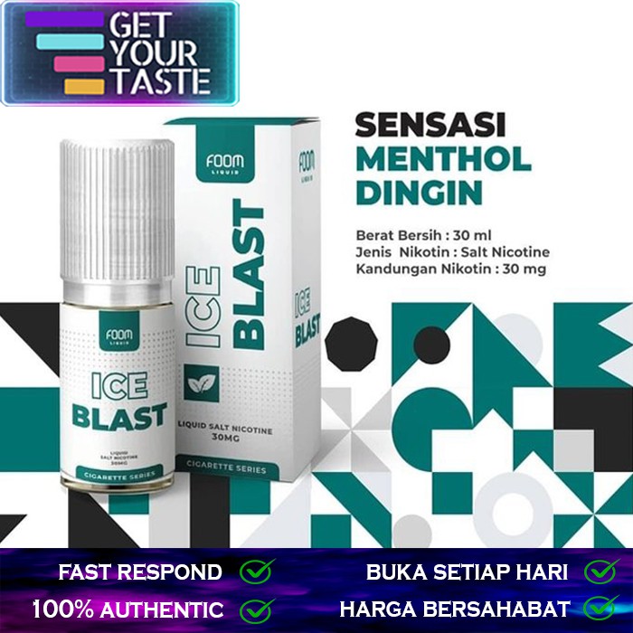 Jual Liquid Foom Ice Blast Salt Nic Cigarette Series by Foom Lab Global ...