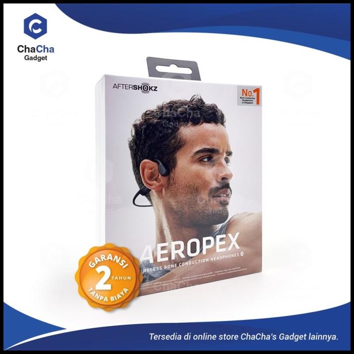 Jual Aftershokz Aeropex Bone Conduction Bluetooth Headphone Black ...