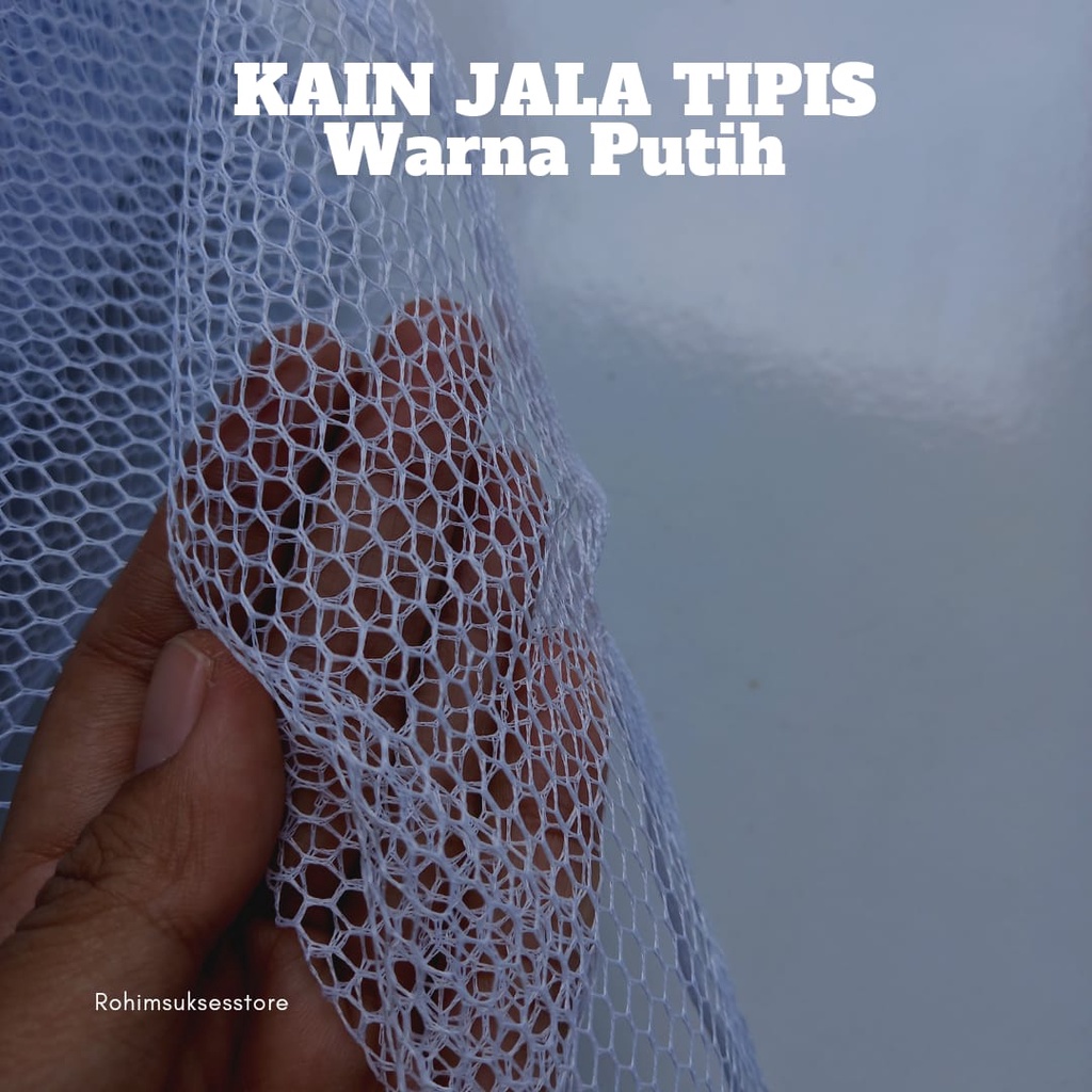 Jual KAIN JALA Jaring Tipis Eceran Meteran Murah Warna Putih | Shopee ...