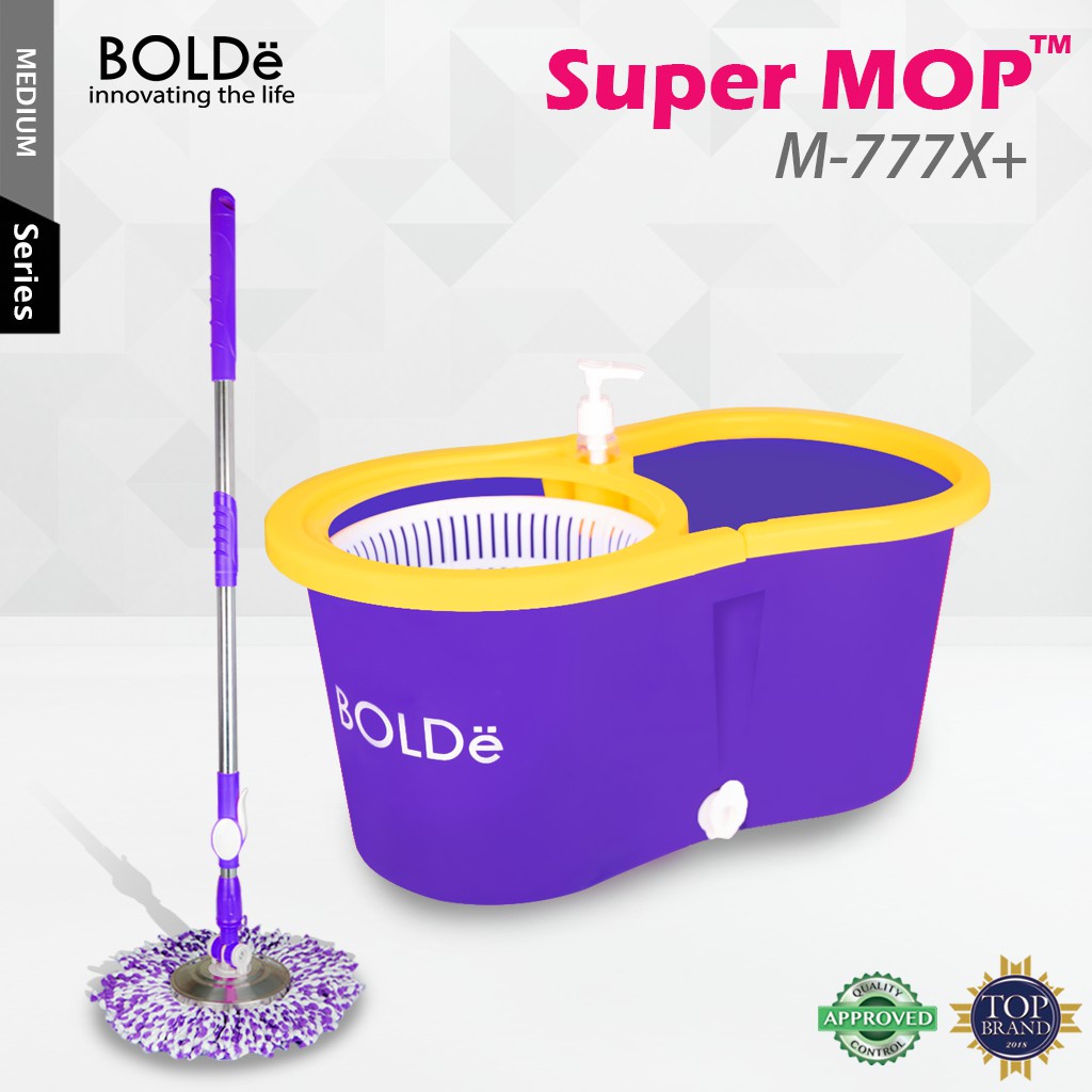 Jual Pel Lantai Otomatis Praktis Harga Murah Super Mop Bolde | Shopee ...