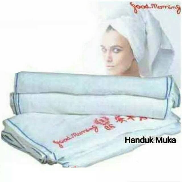 Jual Handuk good morning putih paskibra | Shopee Indonesia