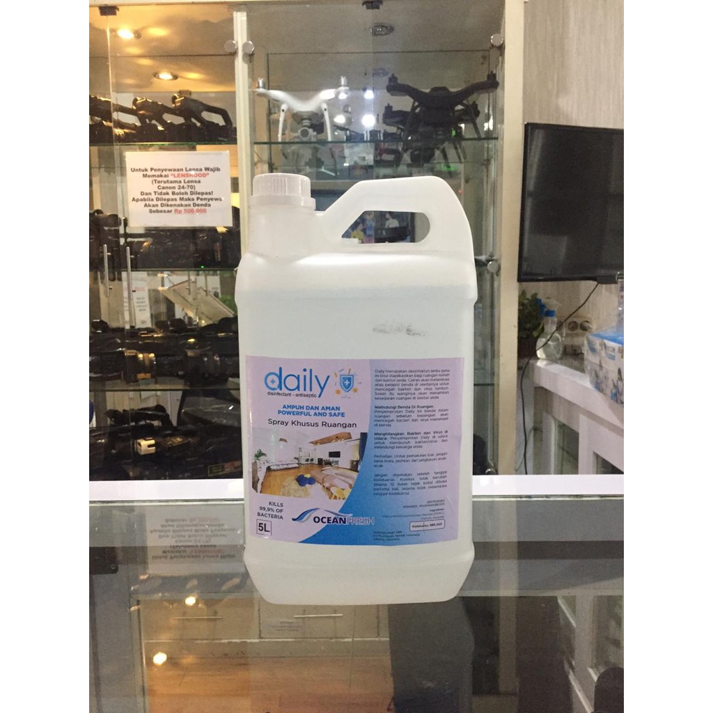 Jual CAIRAN DESINFEKTAN DAILY DISINFEKTAN SPRAY ANTISEPTIC 5 LITER ...