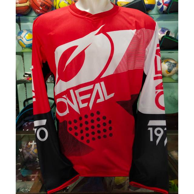 Jual Kaos jersey SEPEDA oneal merah | Shopee Indonesia