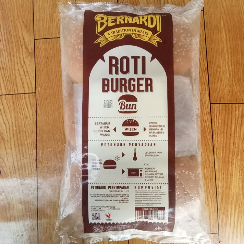 Jual Bernardi Roti Burger Wijen 300gr | Shopee Indonesia