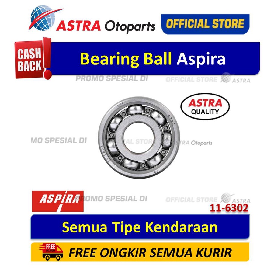Jual Bearing Aspira Tipe 6302 Untuk Semua Jenis Motor | Shopee Indonesia
