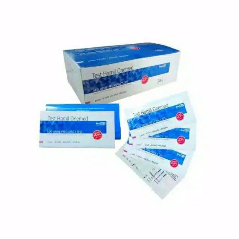 Jual Tespek Hamil/ Tes HCG strip merk Onemed(Onemed HCG Urine Pregnancy ...
