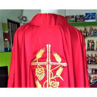 Jual Jubah Imam Katolik/Kasula Pastor/Kasula Imam Katolik Bordir Salib ...
