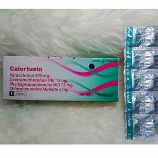 Jual Calortusin tablet obat batuk dan flu box isi 10 strip | Shopee ...