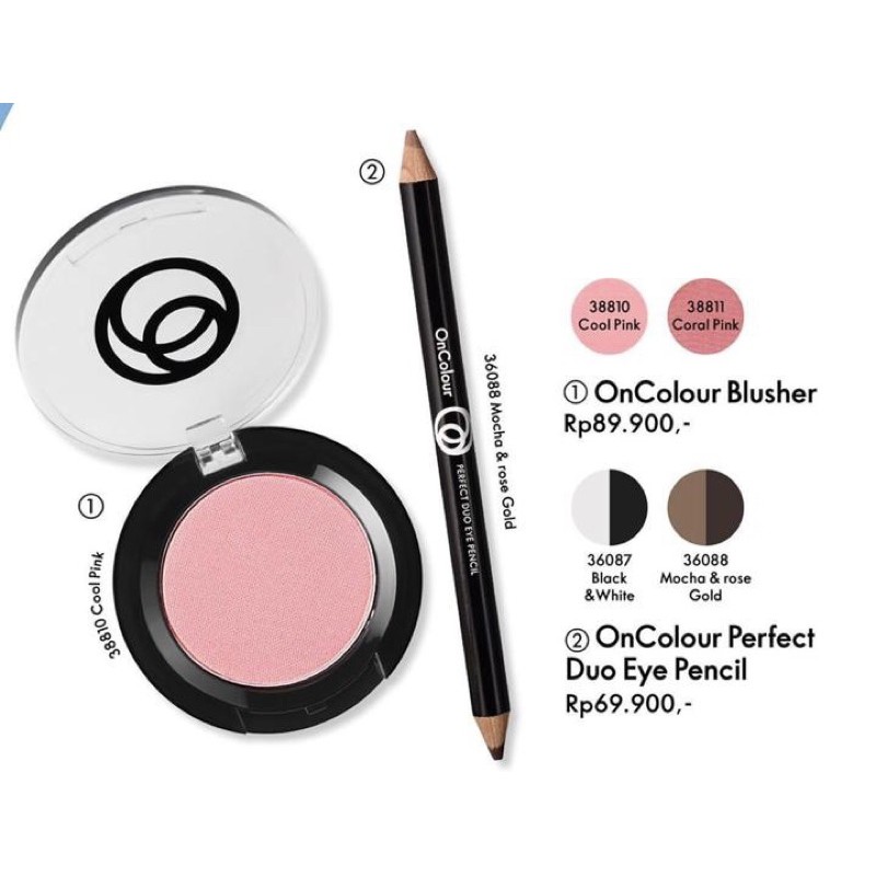 Jual Oncolour set (Blush On + Duo eye pencil) | Shopee Indonesia