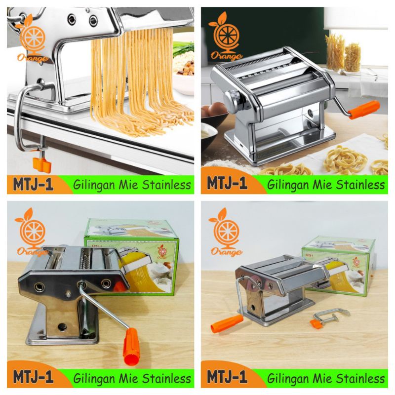 Jual Alat Penggiling Mie Molen Pasta Maker Marcato Stainless | Shopee ...
