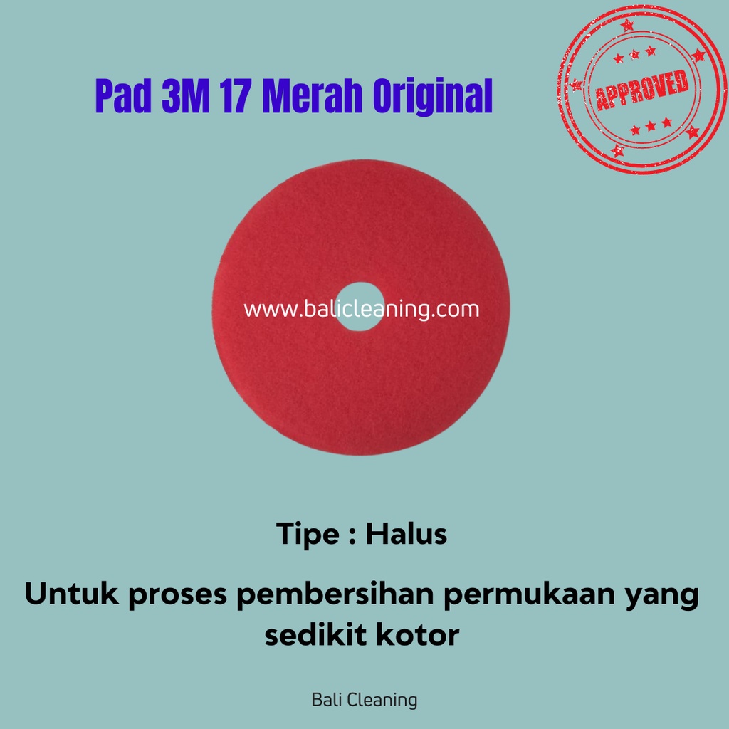 Jual Pad 3M Merah 17 Original - Bali Cleaning Supplier | Shopee Indonesia