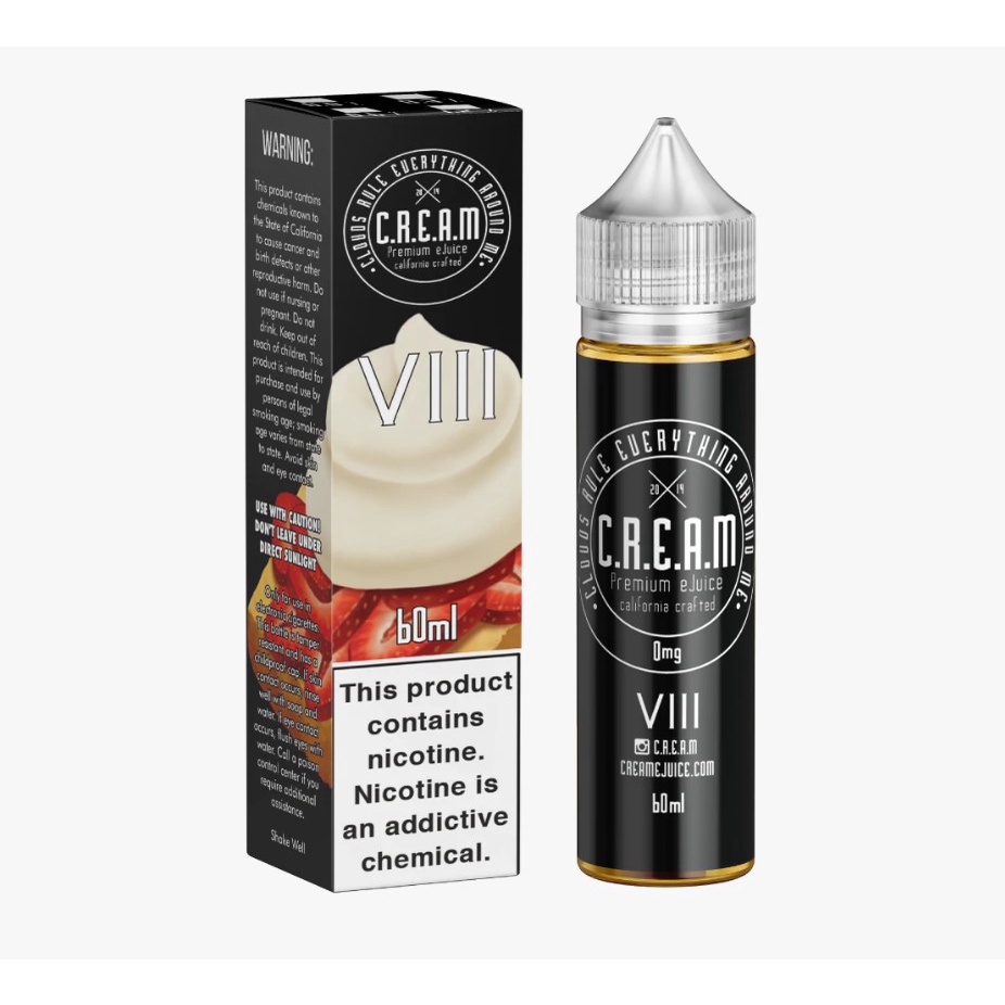 Jual Liquid EJM - Cream VIII - 60ml USA C.R.E.A.M 8 Premium Liquid vape ...