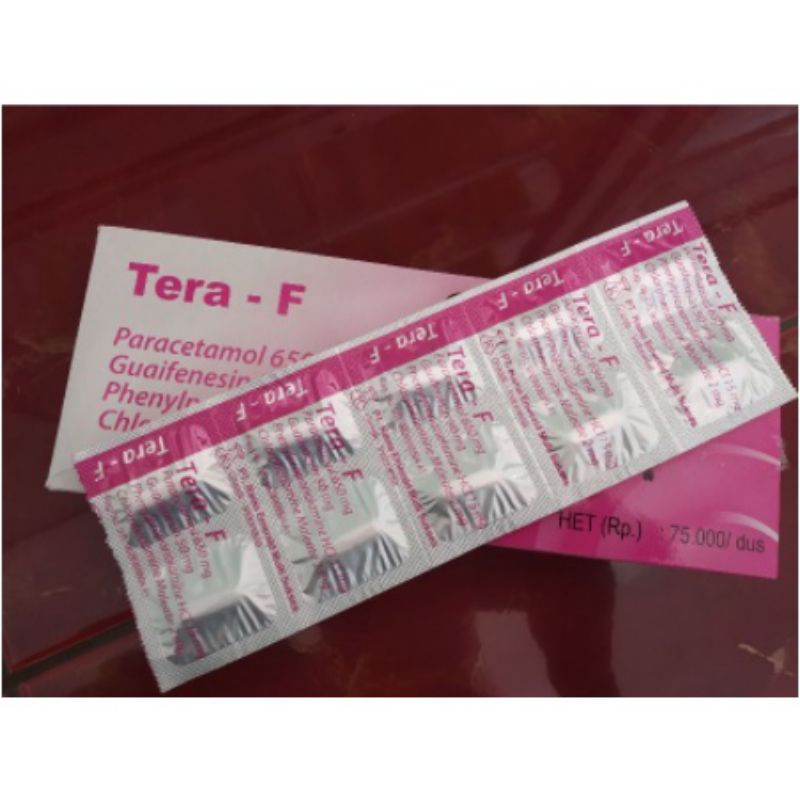 Jual tera f obat batuk pilek dan demam 1 strep 10biji | Shopee Indonesia