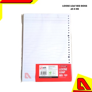 Jual LOOSE LEAF BIG BOSS KERTAS ISI ULANG BINDER A5 DAN B5 PAK MURAH | Shopee Indonesia