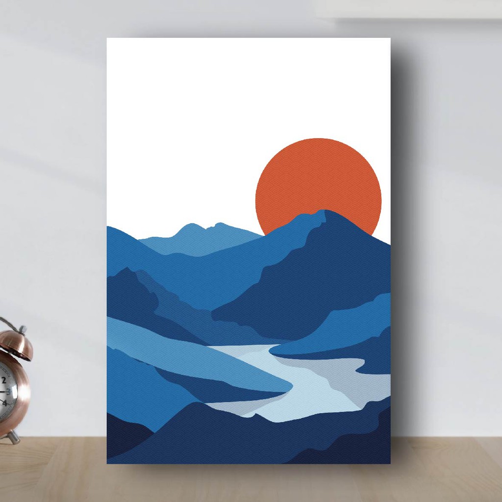 Jual Poster Pemandangan Hiasan Dinding Minimalis - Poster Kayu MDF ...