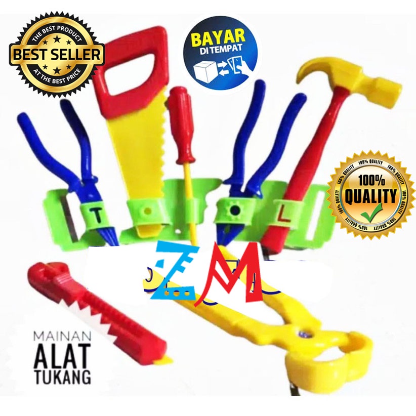 Jual AMM - MAINAN ANAK TOOL SET LE 1 KANTONG - PERALATAN PERTUKANGAN ...