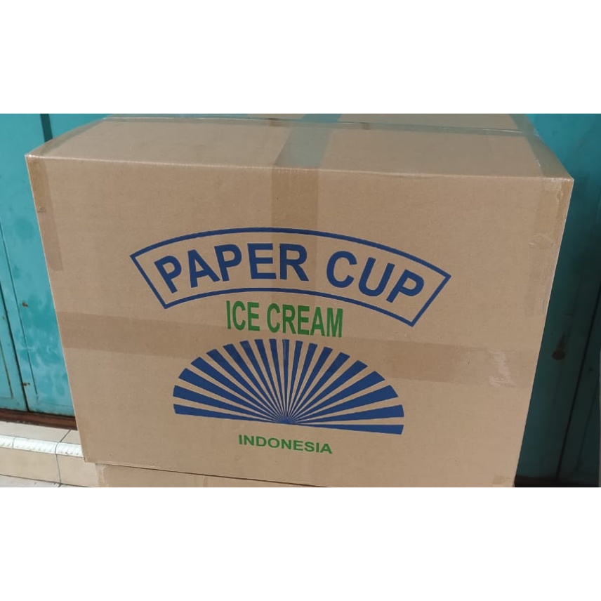 Jual 1 Dus Paper Cup 50ml lengkap tutup Kertas (isi 60 Slop lengkap ...