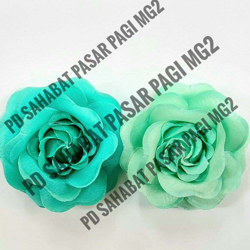 Jual Rose korsase / bunga dada warna tosca dan emerald (harga per pcs ...
