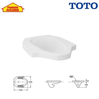 Jual Closet / Kloset Jongkok TOTO Toilet Squat CE7 / CE 7 - White ...